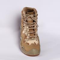 China Nubuck Oxford Fabric Mesh Upper / Outdoor Shoes With Lace Up And Rubber Outsole for sale