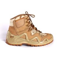 China Shengjie Breathable Mesh Fabric Light Cow Leather Boots with Durable PU Rubber Outsole High Quality Outdoor Shoes for sale