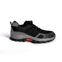 China Fly Knit Steel Toe Anti Slip Shock Absorption Safety Shoes With Kevlar Midsole for sale