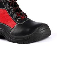 China Heat Resistant Steel Toe Safety Shoes with PU Outsole and Breathable Mesh Lining for sale