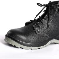 China Factory Genuine Leather Breathable Work Boots with Mesh Lining and EVA Insole Safety Shoes for sale