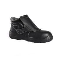China Mid Cut Breathable Genuine Leather Steel Toe Plate Worker Boot For Men And Women Safety Shoes for sale