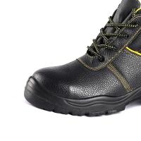 China Steel Toe Unisex Safety Boots with Genuine Leather and Metal Protection Work Shoes for sale
