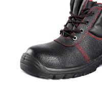 China OEM Breathable Leather Safety Shoes with Heat Resistant Outsole Factory Steel Protective Work Boots for sale