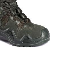 China Upper Material Nubuck Cow Leather Oxford Fabric Hiking Boots for Outdoor Adventures for sale