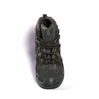 China Upper Material Nubuck Cow Leather Oxford Fabric Hiking Boots for Outdoor Adventures for sale