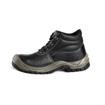China Mid Cut Comfortable EVA Insole Mesh Lining Oil Resistant Work Boots With Steel Toe Safety Shoes for sale