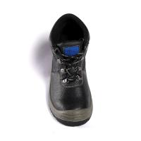 China Mid Cut Comfortable EVA Insole Mesh Lining Oil Resistant Work Boots With Steel Toe Safety Shoes for sale