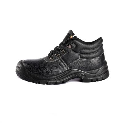 China Premium Genuine Leather Safety Shoes with Ultra Comfort EVA Insole Worker Anti Slip Work Boots for sale