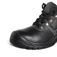 China Premium Genuine Leather Safety Shoes with Ultra Comfort EVA Insole Worker Anti Slip Work Boots for sale