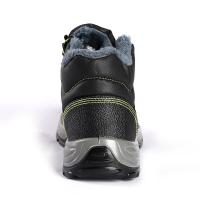 China Rubber EVA Outsole Middle Cut Safety Shoes with Steel Toe and Steel Plate Metal Eyelets for sale
