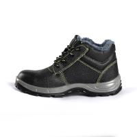 China Rubber EVA Outsole Middle Cut Safety Shoes with Steel Toe and Steel Plate Metal Eyelets for sale