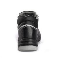 China Waterproof Anti Slip Comfortable Mid Cut Steel Toe Work Shoes with Genuine Leather Safety Boots for sale