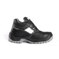 China Waterproof Anti Slip Comfortable Mid Cut Steel Toe Work Shoes with Genuine Leather Safety Boots for sale