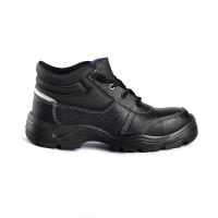China Size EU 36-47 Genuine Leather Work Boots Mid Cut Anti Smash Protect Mesh Lining Safety Shoes for sale