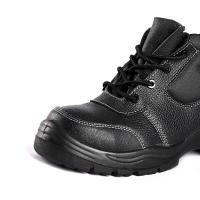 China Size EU 36-47 Genuine Leather Work Boots Mid Cut Anti Smash Protect Mesh Lining Safety Shoes for sale