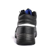China Size EU 36-47 Genuine Leather Work Boots Mid Cut Anti Smash Protect Mesh Lining Safety Shoes for sale
