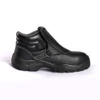 China Steel Toe Embossed Cow Leather Unisex Gender Toe Type  Outdoor Shoes Safety Shoes for sale