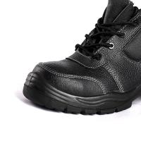 China Men Heat Resistant Breathable Work Boots with PU/PU Metal Protective Genuine Leather Safety Shoes for sale