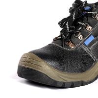 China Middle Cut Steel Toe Steel Plate Safety Shoes For Enhanced Protection Waterproof Work Boots for sale