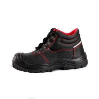 China Unisex Steel Toe Safety Shoes with Genuine Leather and Breathable Mesh Lining Work Boots for sale