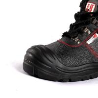 China Unisex Steel Toe Safety Shoes with Genuine Leather and Breathable Mesh Lining Work Boots for sale