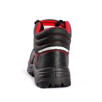 China Unisex Steel Toe Safety Shoes with Genuine Leather and Breathable Mesh Lining Work Boots for sale