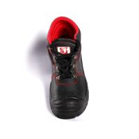 China Unisex Steel Toe Safety Shoes with Genuine Leather and Breathable Mesh Lining Work Boots for sale