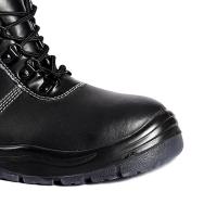 China Genuine Leather Safety Shoes with Heat Resistance and Breathable Mesh Lining Work Boots for sale
