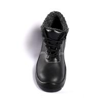 China Genuine Leather Safety Shoes with Heat Resistance and Breathable Mesh Lining Work Boots for sale