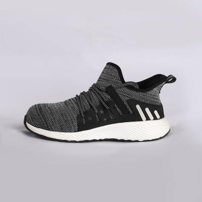 China Shock Absorption Function Fly Knit Breathable Shoe with Lace-up and EVA Insole Material S3 Safety Shoes for sale