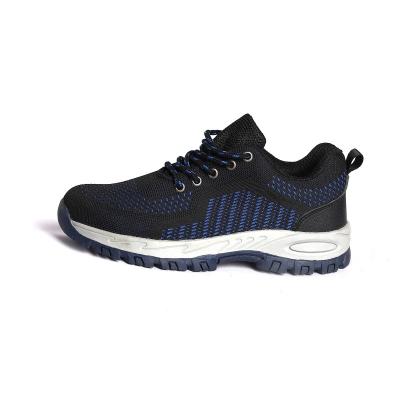 China Breathable Metal Safety Toe Fly Knit Protective Lace up Shoes with Puncture Resistance for sale