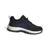 China Breathable Metal Safety Toe Fly Knit Protective Lace up Shoes with Puncture Resistance for sale
