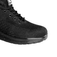 China Shock Absorption Fly Knit Work Shoes with Kevlar Midsole and EVA Insole Safety Footwear for sale