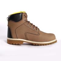 China Steel Toe Goodyear Safety Shoes with Shock Absorbing Function and Breathable Nubuck Cow Leather for sale