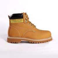 China Breathable Nubuck Cow Leather Upper Material Goodyear Welt Safety Shoes with Lace-up Closure for sale