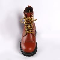 China Shengjie Breathable Cow Leather Unisex Protection Boots With Slips Water Resistant Rubber Sole Goodyear Safety Shoes for sale