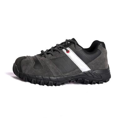 China Waterproof Genuine Suede Cow Leather Upper Made of Microfiber Material for Durable Safety Shoes for sale