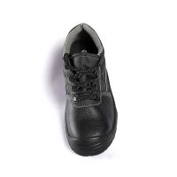 China Embossed Cow Leather Steel Toe And Plate Low Cut Safety Shoes EU 36-47 With Anti-Slip And Shock-Absorbing Customization for sale