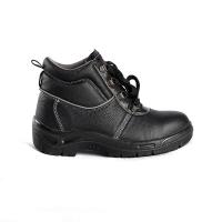 China Brand SJ Comfortable Work Shoes with PU Sole and Embossed Cow Leather Upper OEM Safety Boots for sale