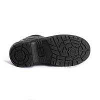 China Brand SJ Comfortable Work Shoes with PU Sole and Embossed Cow Leather Upper OEM Safety Boots for sale