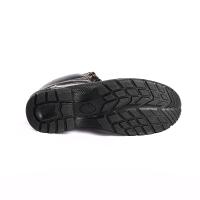 China Embossed Cow Leather Steel Toe Safety Shoes for Anti-puncture and Antistatic Work Boots for Women for sale
