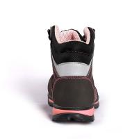 China Shengjie Safety Shoes Nylon Fabric Gusset Genuine Leather Upper for Sports and Recreation Pink Work Boots for sale