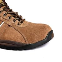 China Steel Toe Cement Safety Shoes featuring Lace-up Closure Type and Slip Resistant Function Work Boots for sale