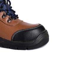 China Slip And Abrasion Resistant PU Sole Work Shoes Breathable Mesh Lining for Heavy Duty Safey Boots for sale