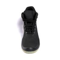 China Warehouse Workers' Choice PU Injection Safety Shoes with Microfiber Leather Upper Safety Boots for Men for sale