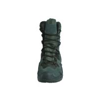 China Round Toe Outdoor Lace Up Mid Calf Pupu Outsole / Anti Slip Combat Boots for sale