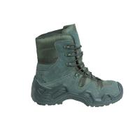 China Round Toe Outdoor Lace Up Mid Calf Pupu Outsole / Anti Slip Combat Boots for sale