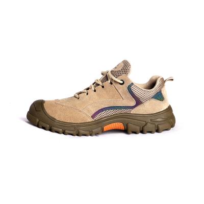 China Unisex Microfiber Leather Mesh Breathable Low Top Safety Shoes for sale