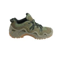 China Mesh Lining Material Waterproof Suede Leather Printed Mesh Upper For Slip Resistance Outdoor Shoes for sale